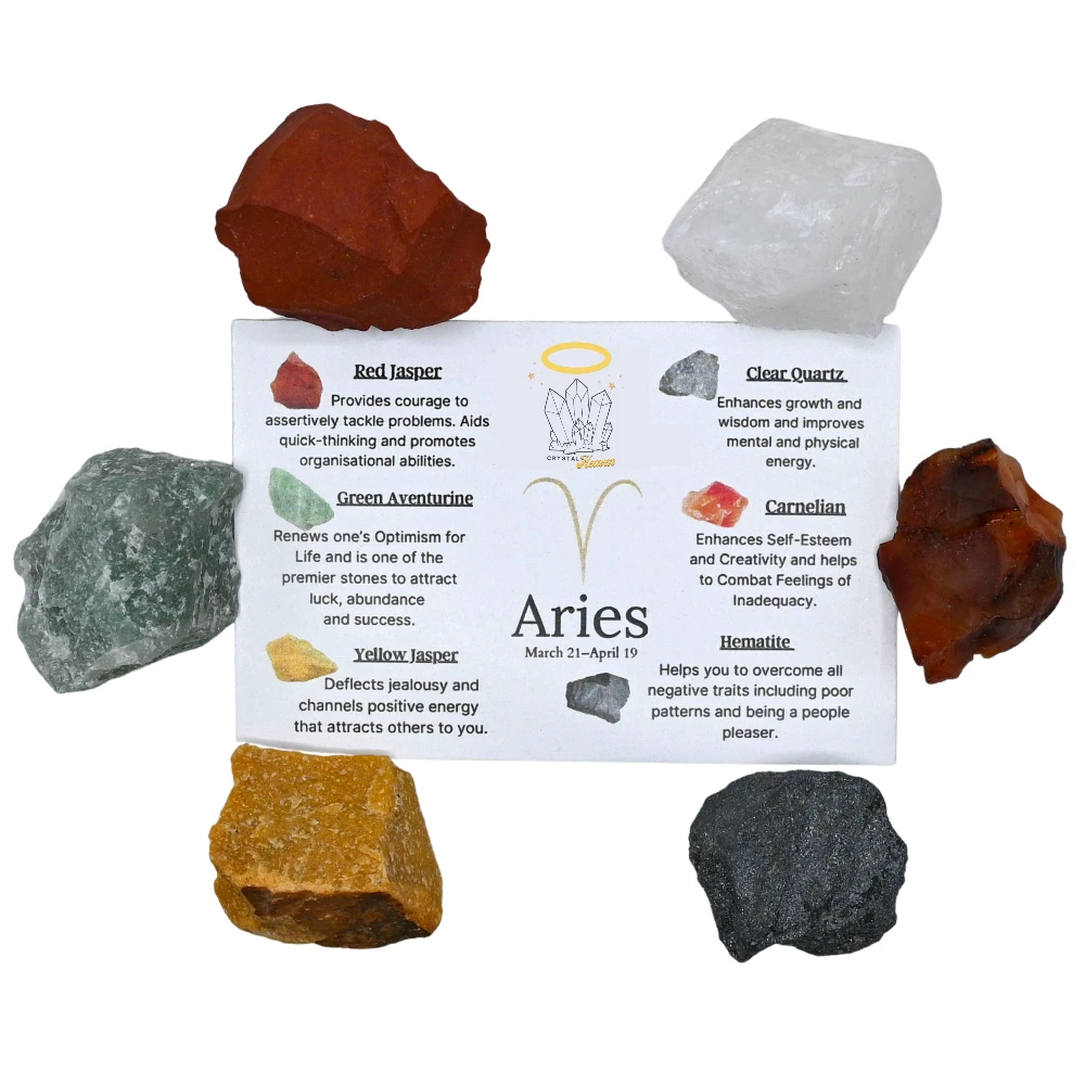 Aries Healing Crystals and Stones Set